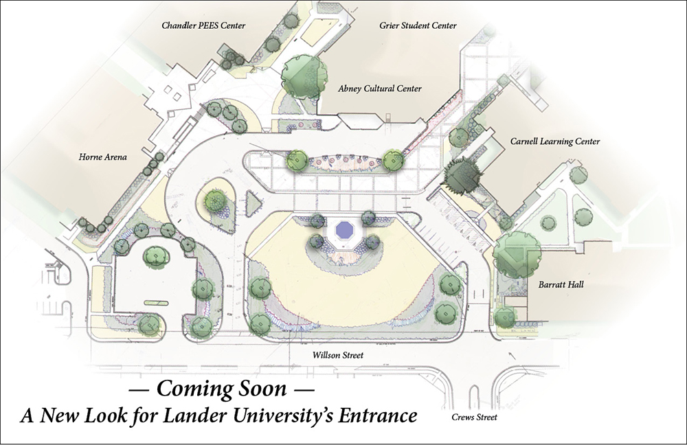 Construction on the Final Phase of Lander's Main Entrance is Underway