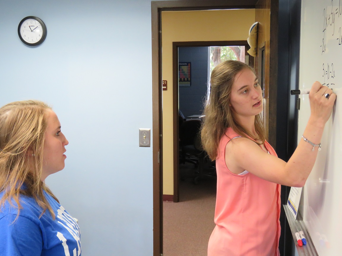 Adding it all up – Student tutor shows others the wonder of math