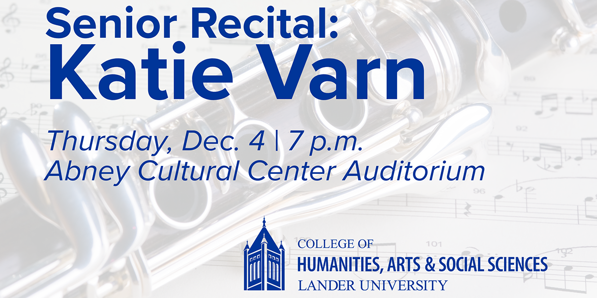 Lander’s Katie Varn to Give Senior Recital